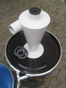 Dusty50 - Zyklon-Abscheider aus Metall, DUST-Deputy, DUST COMMANDER ...